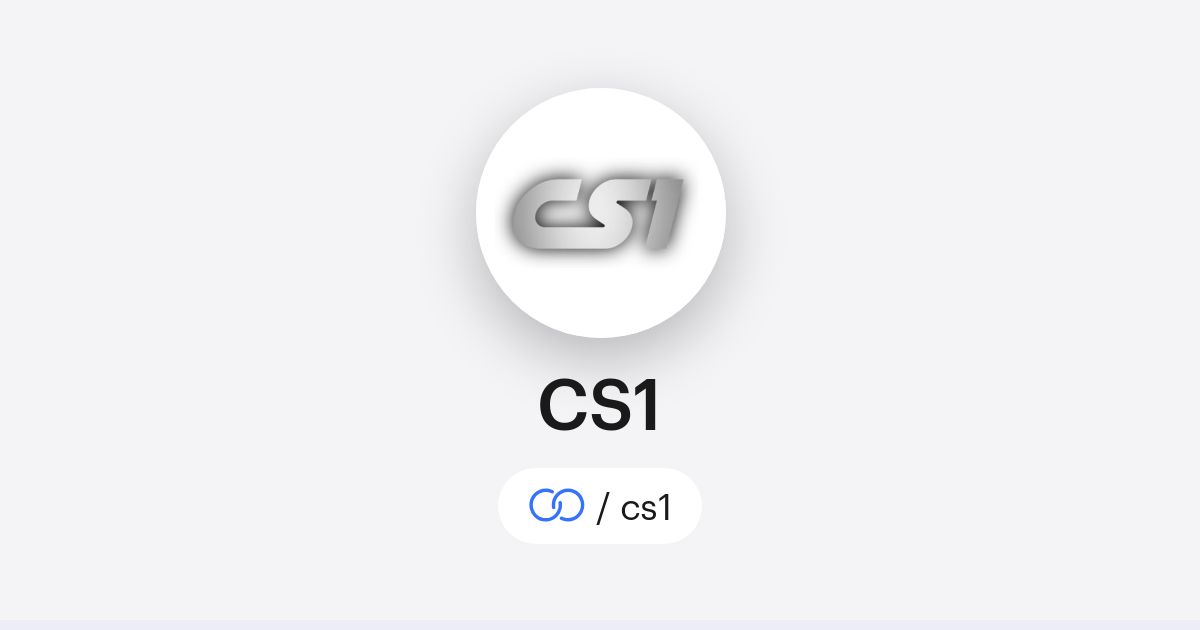 CS1 (/cs1) · solo.to