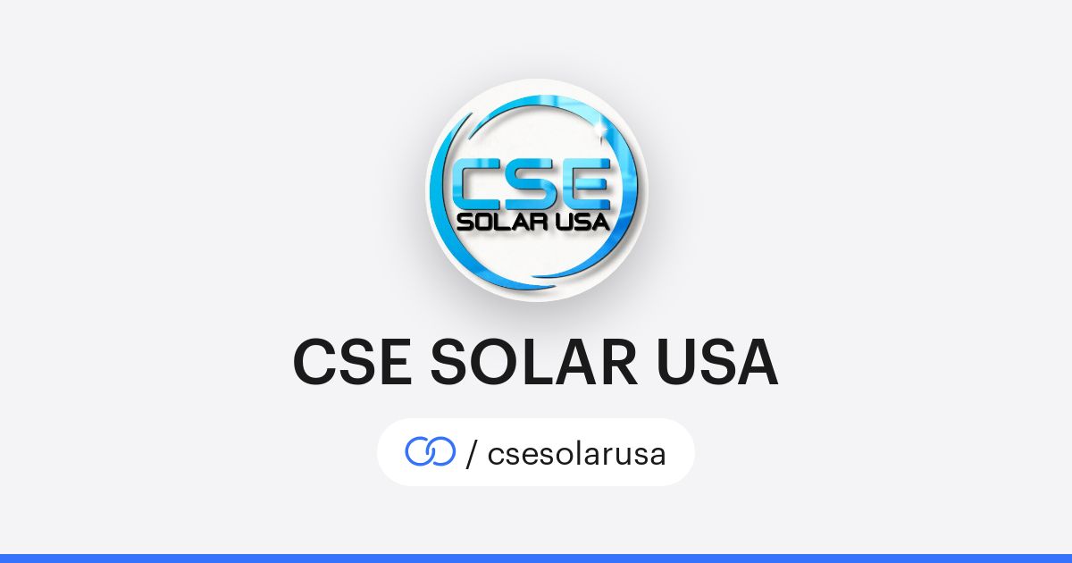 CSE SOLAR USA (/csesolarusa) · solo.to