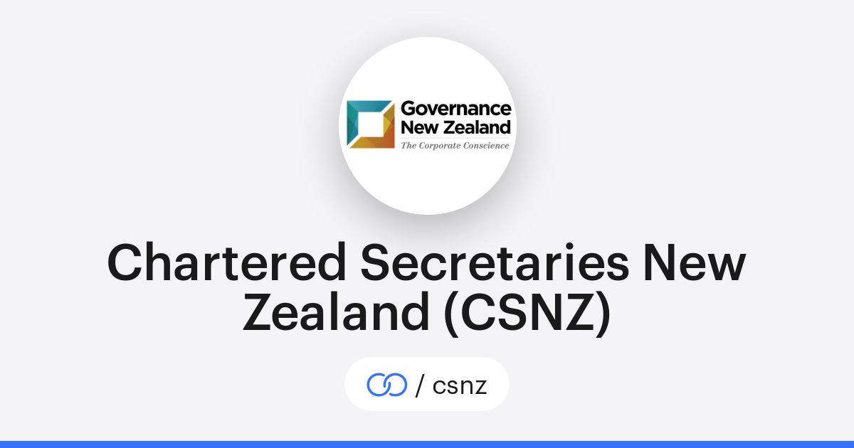 Chartered Secretaries New Zealand (CSNZ) (/csnz) · solo.to