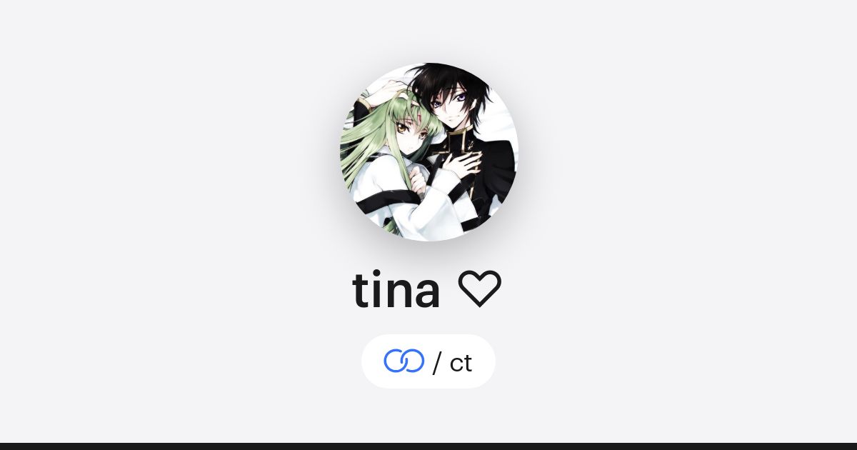 tina ♡ (/ct) · solo.to