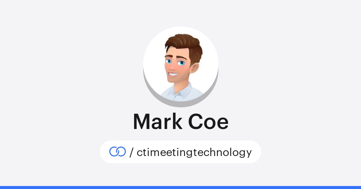 Mark Coe (/ctimeetingtechnology) · solo.to