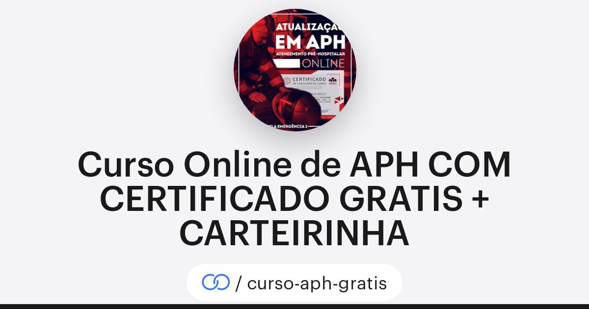Curso Online de APH COM CERTIFICADO GRATIS + CARTEIRINHA (/curso-aph-gratis) · solo.to