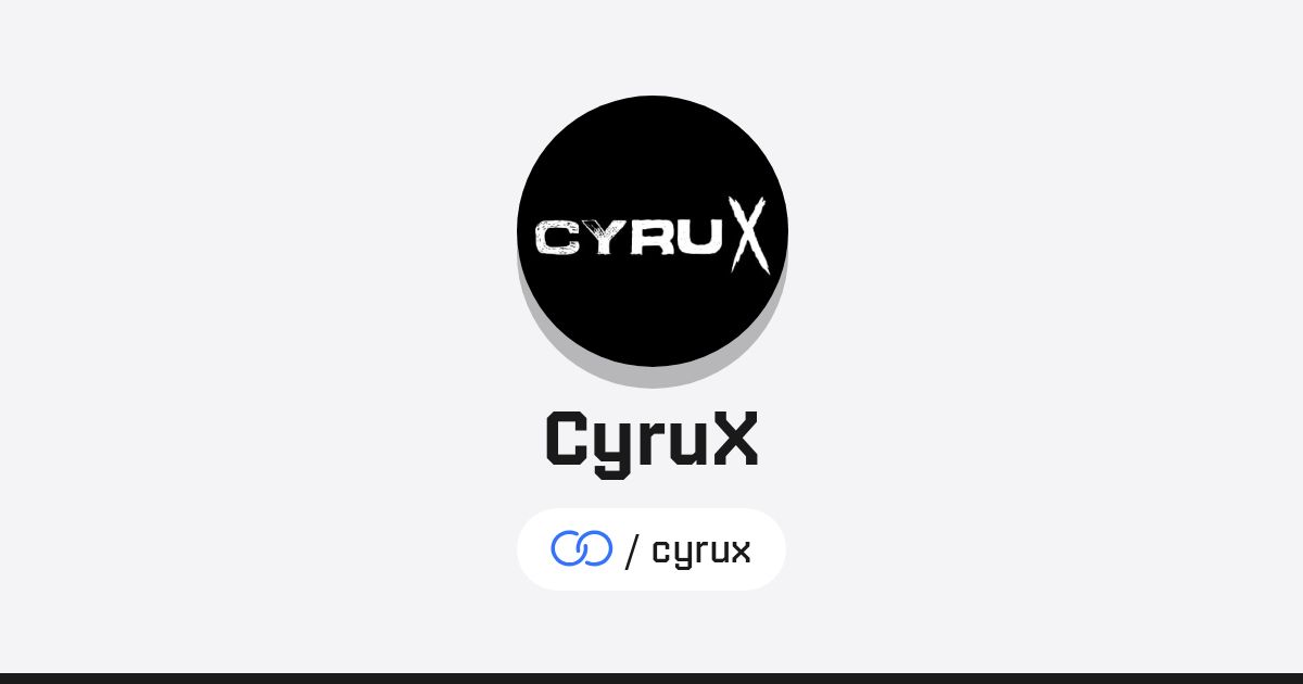 CyruX · solo.to