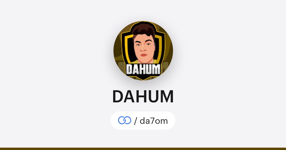 DAHUM (/da7om) · solo.to