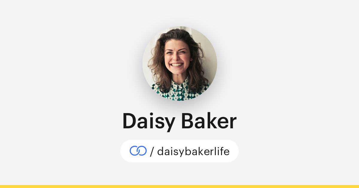 Daisy Baker (/daisybakerlife) · solo.to