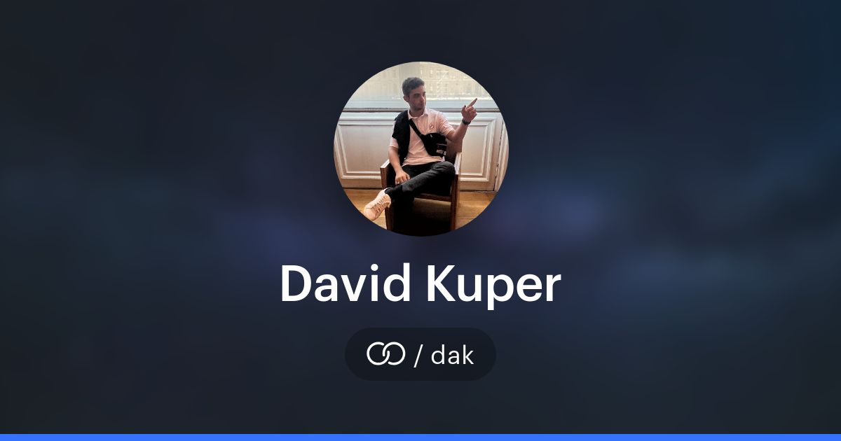 David Kuper (/dak) · solo.to