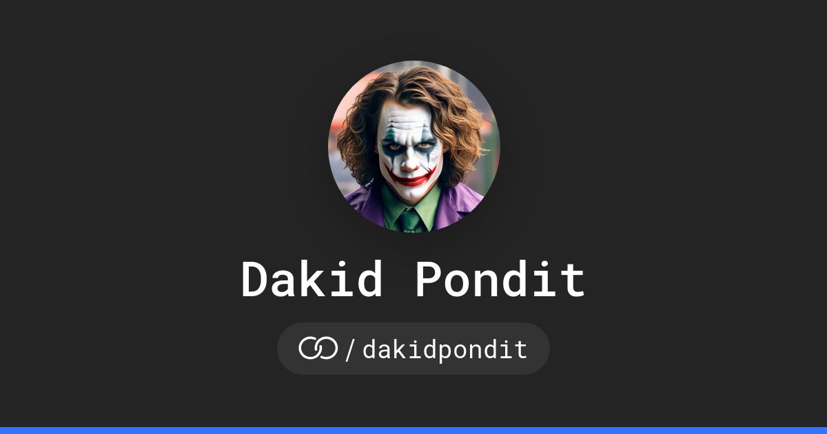 Dakid Pondit (/dakidpondit) · solo.to
