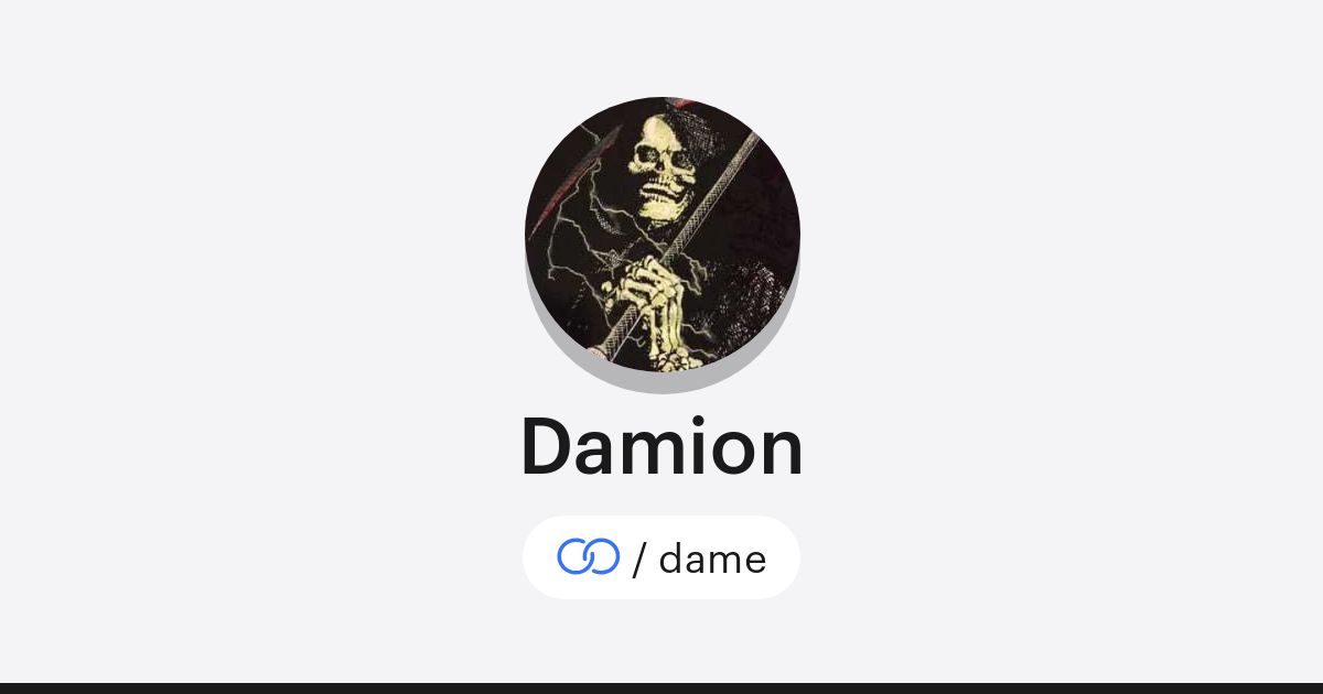 Damion (/dame) · solo.to