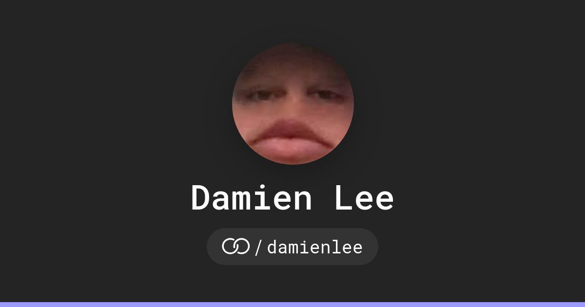 Damien Lee (/damienlee) · solo.to