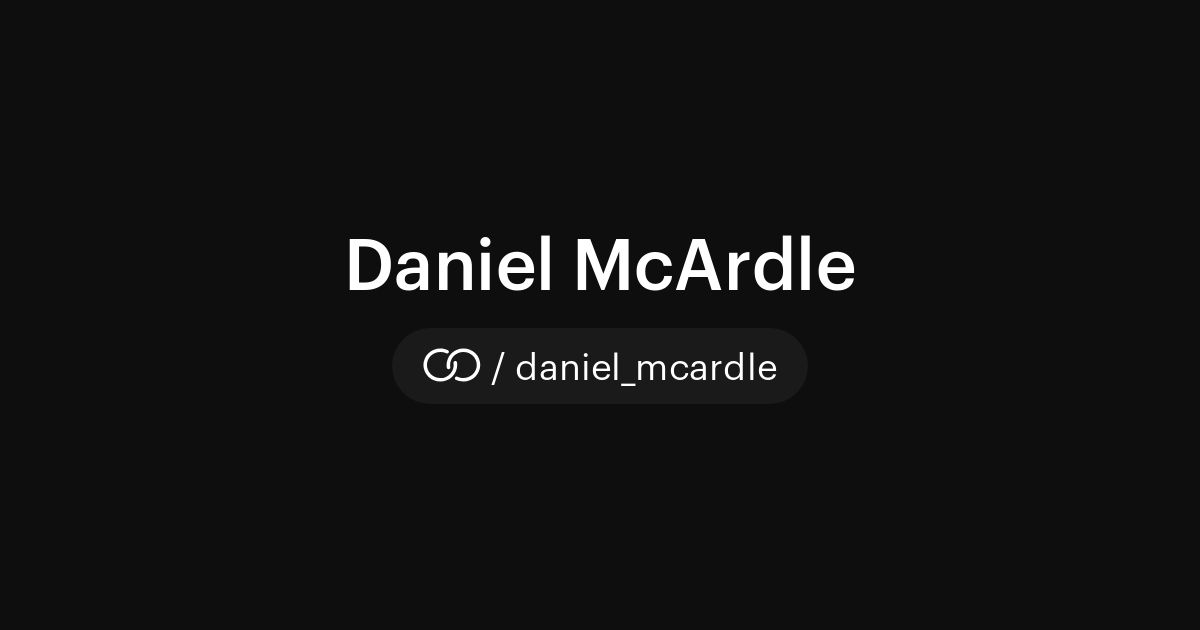 Daniel McArdle (/daniel_mcardle)