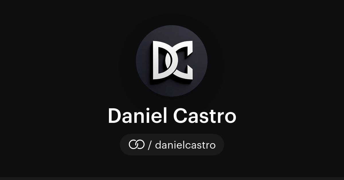 Daniel Castro (/danielcastro) · solo.to
