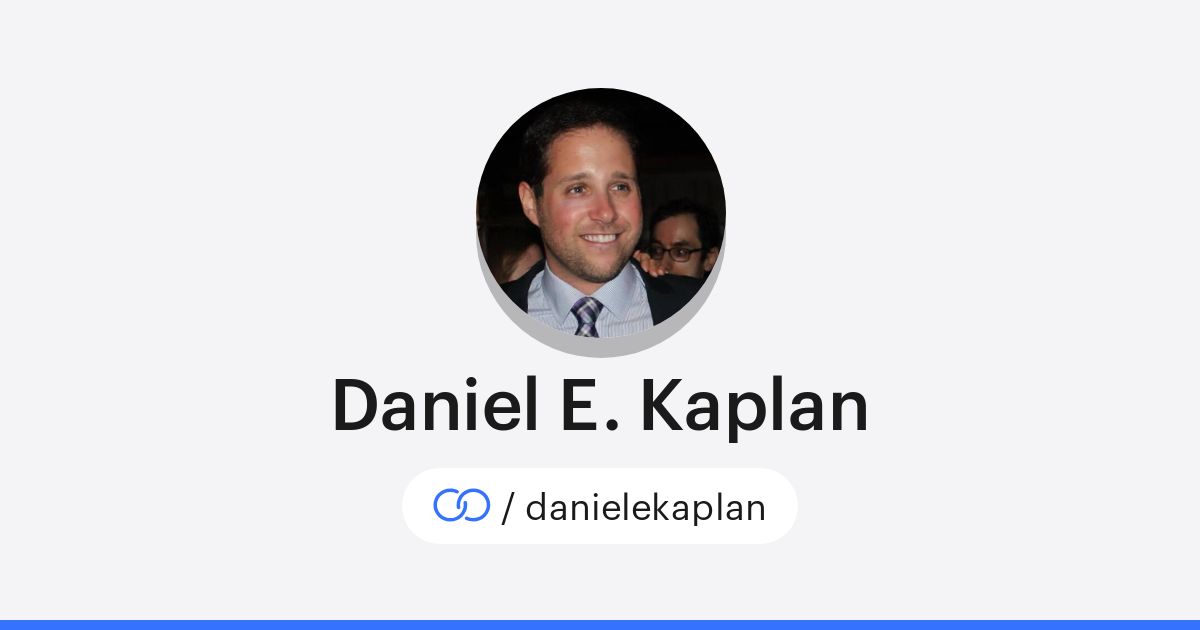 Daniel E. Kaplan (/danielekaplan) · solo.to