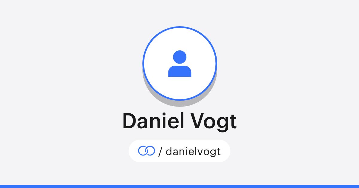 Daniel Vogt (/danielvogt) · solo.to