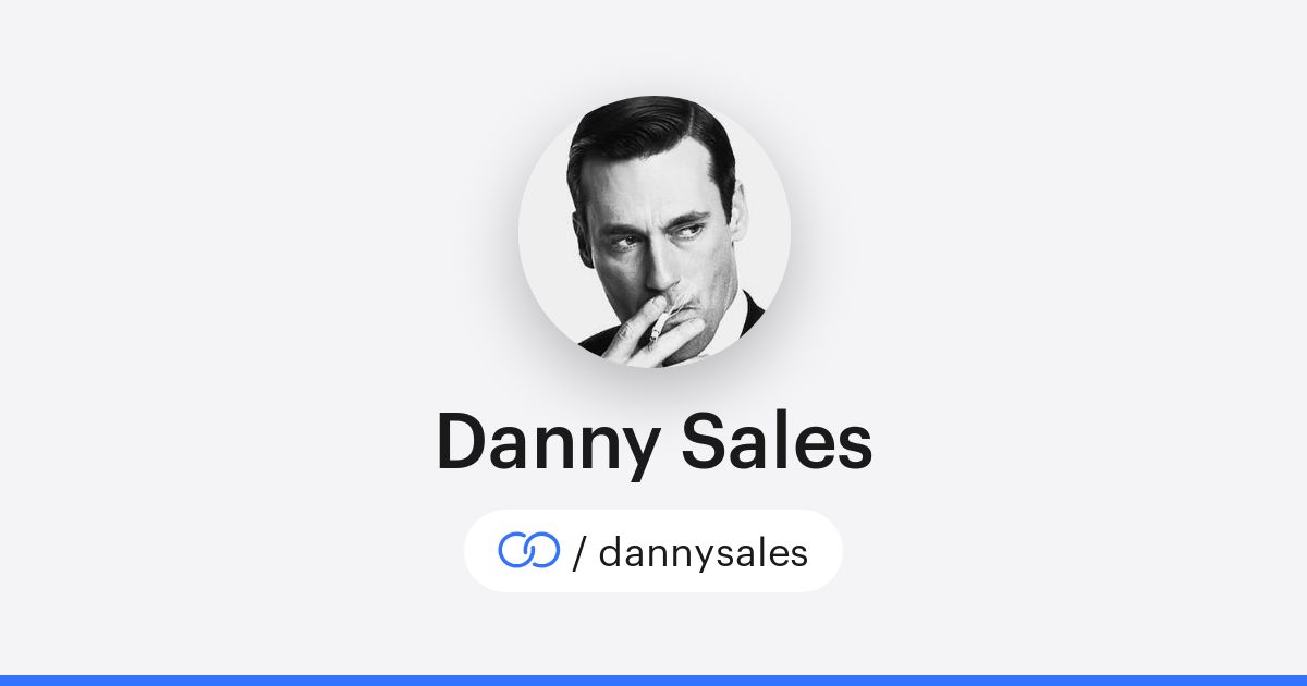 Danny Sales (/dannysales) · solo.to