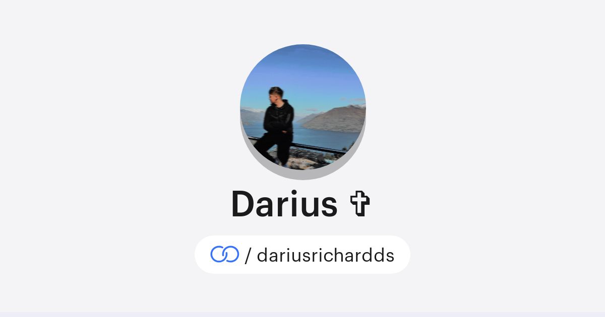 Darius (/dariusrichardds) · solo.to