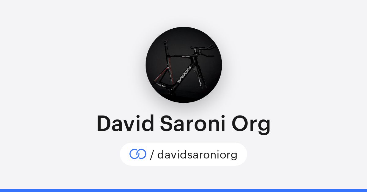 David Saroni Org (/davidsaroniorg) · solo.to