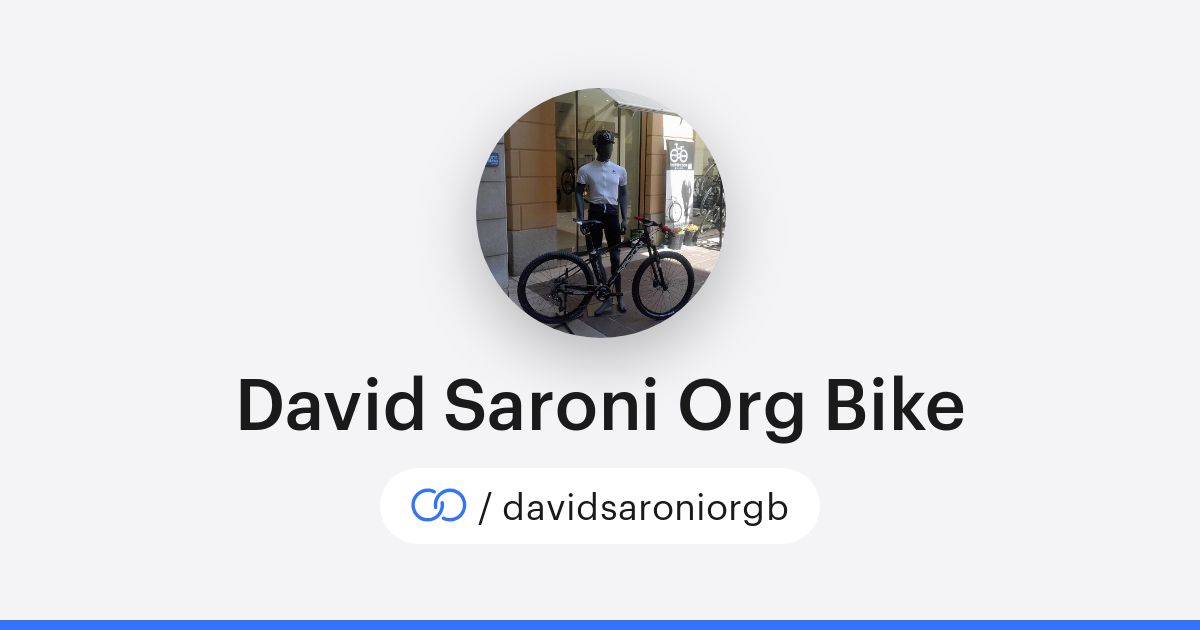 David Saroni Org Bike (/davidsaroniorgb) · solo.to