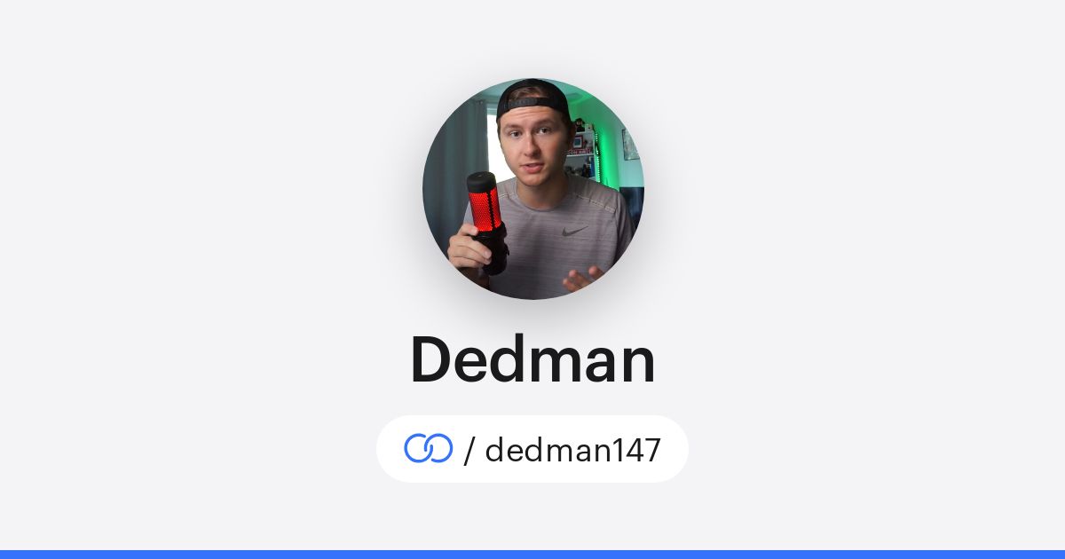 Dedman (/dedman147) · solo.to