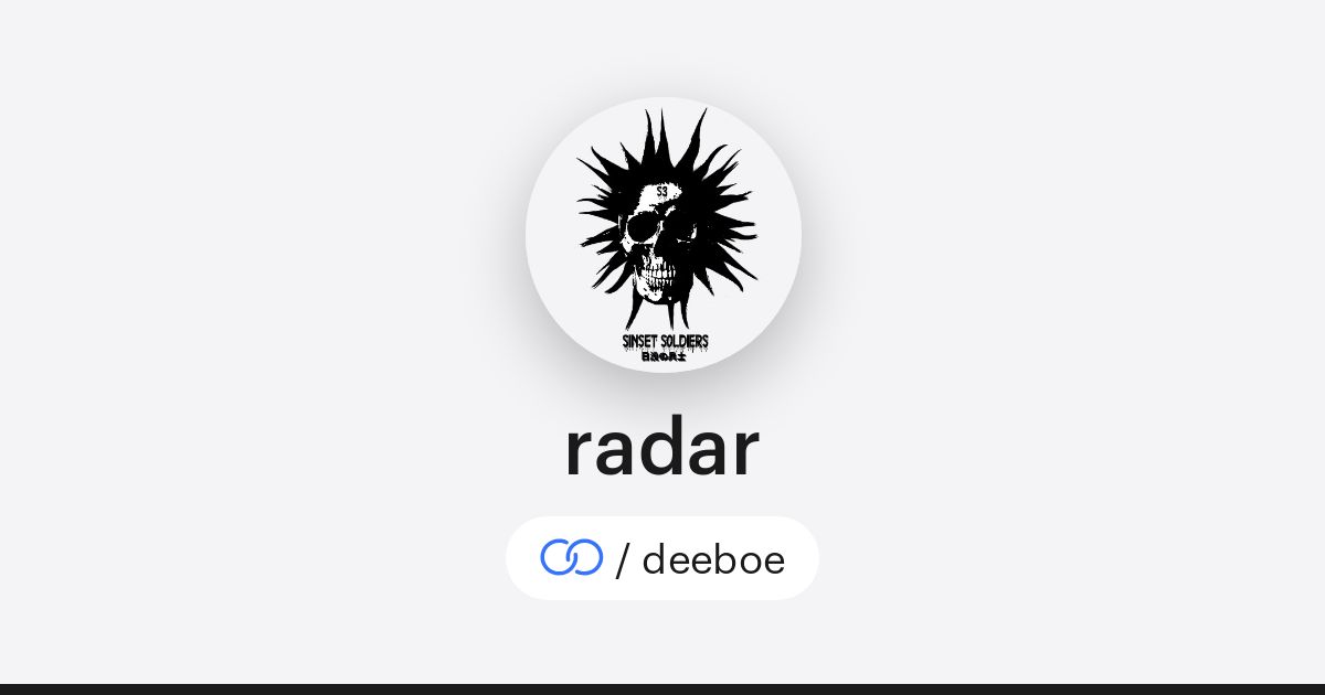 radar (/deeboe) · solo.to