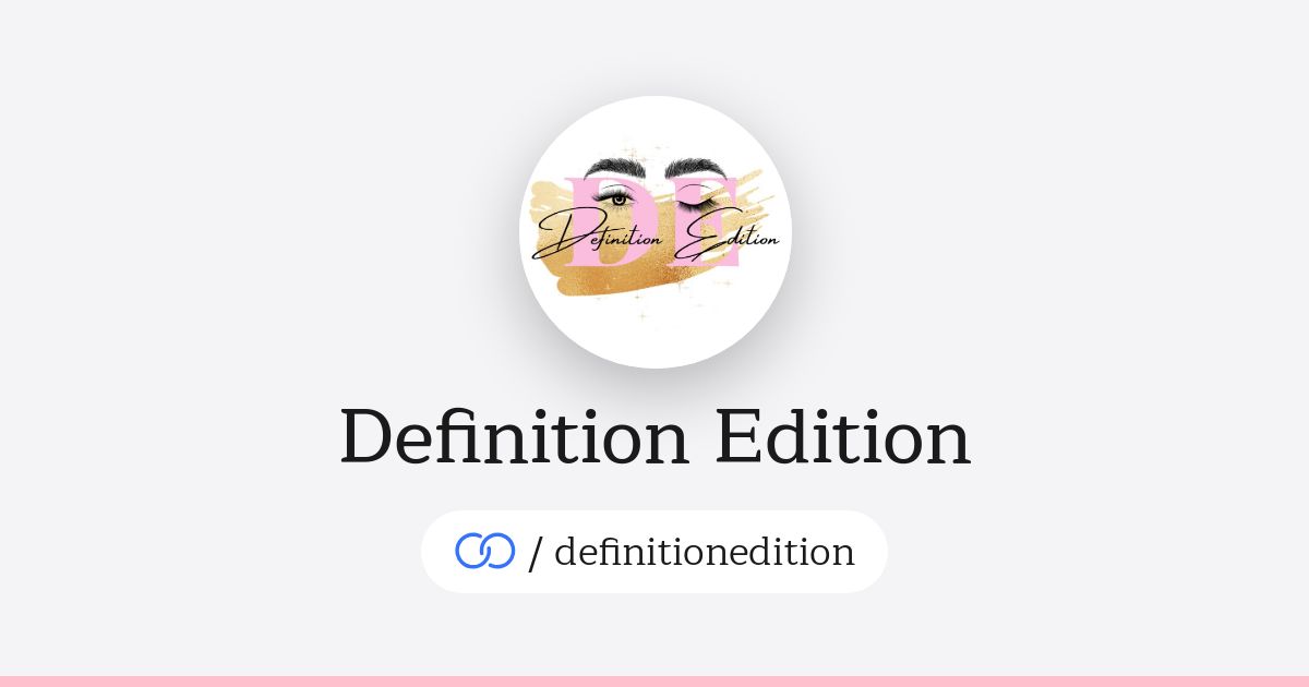 Definition Edition (/definitionedition) · solo.to