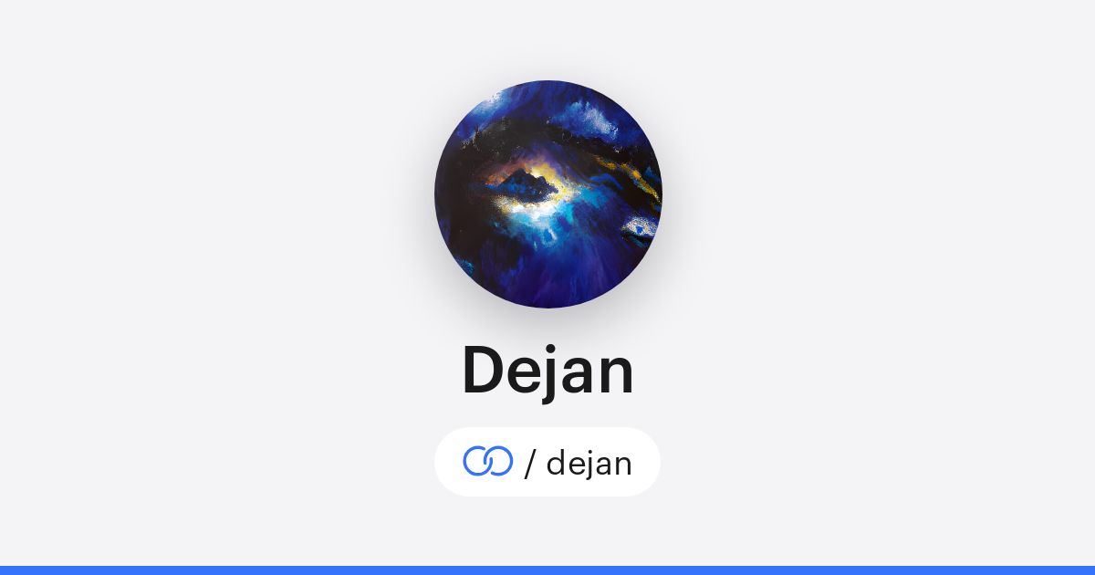 Dejan · solo.to