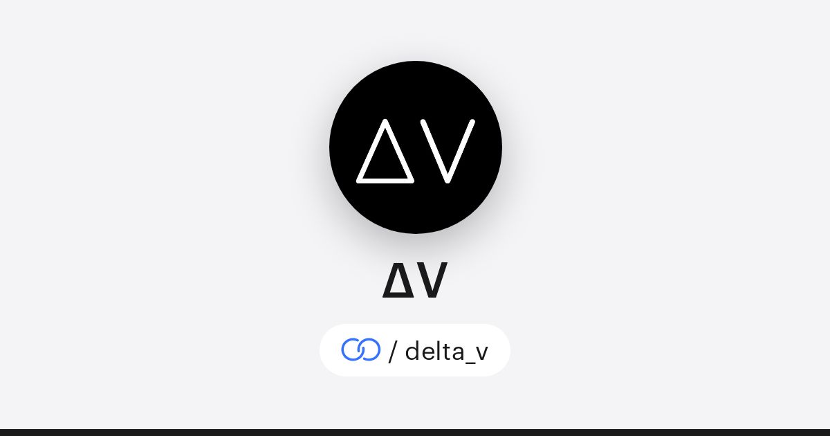 ∆V (/delta_v) · solo.to