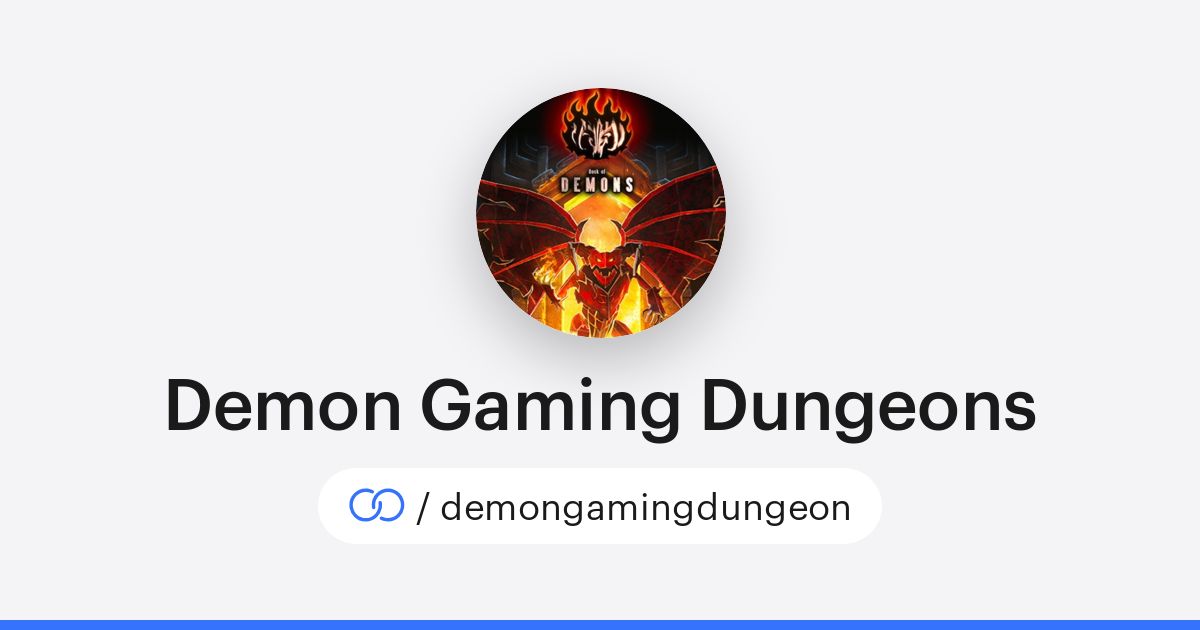 Demon Gaming Dungeons (/demongamingdungeon) · solo.to