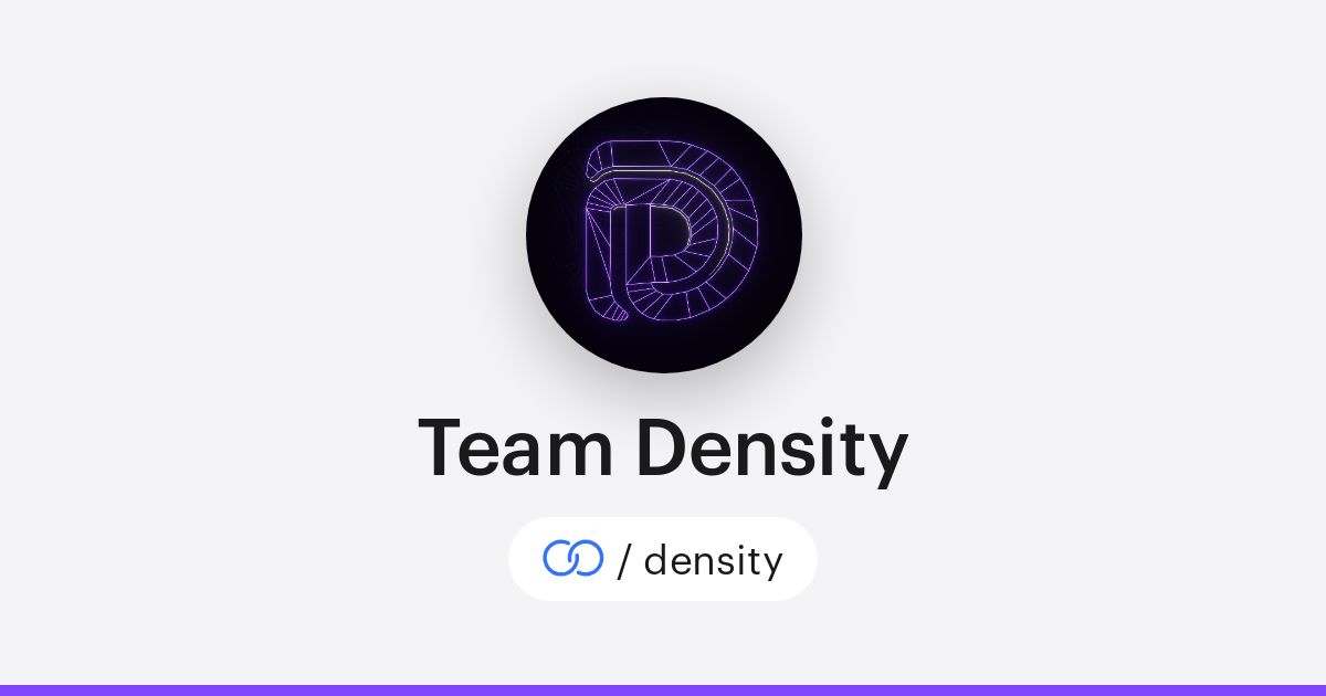 Team Density (/density) · solo.to