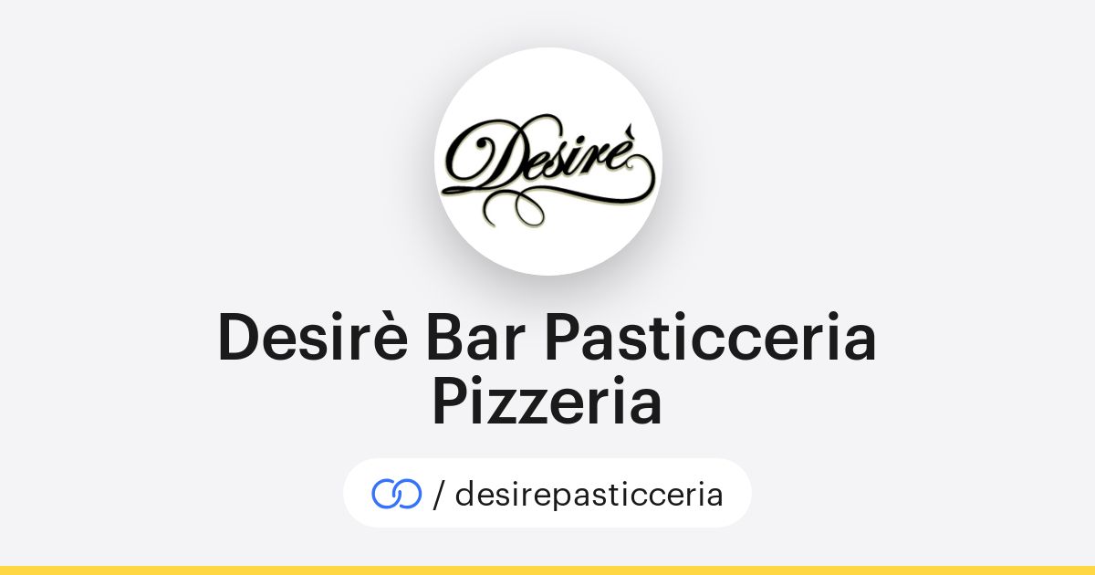 Desirè Bar Pasticceria Pizzeria (/desirepasticceria) · solo.to