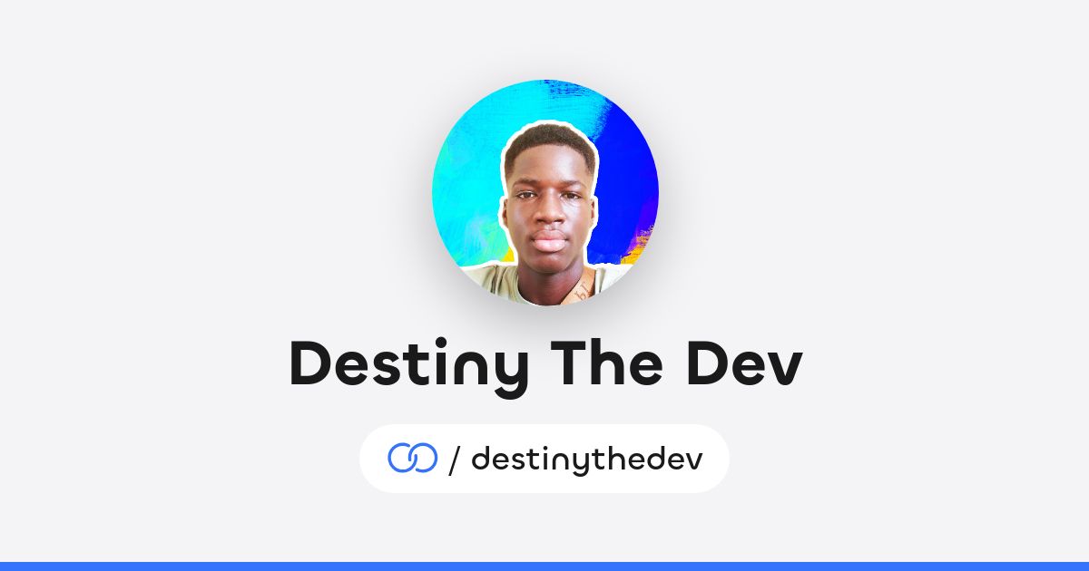 Destiny The Dev (/destinythedev) · solo.to