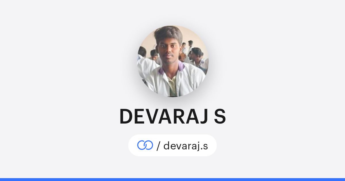 DEVARAJ S (/devaraj.s) · solo.to