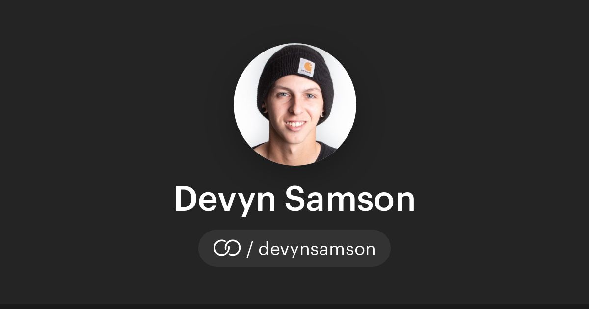 Devyn Samson (/devynsamson) · solo.to