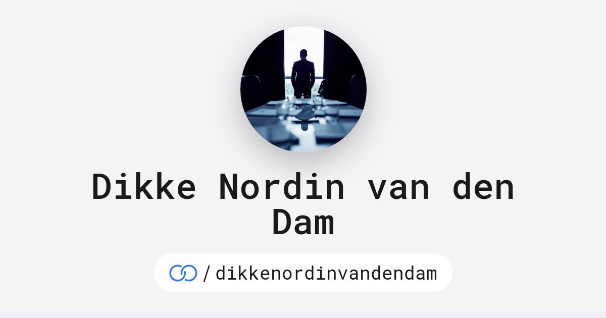 Dikke Nordin van den Dam (/dikkenordinvandendam) · solo.to