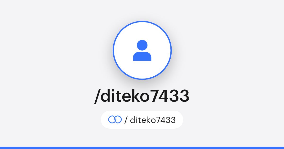 /diteko7433 · solo.to