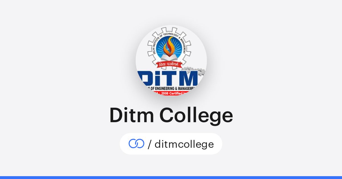 Ditm College (/ditmcollege) · solo.to