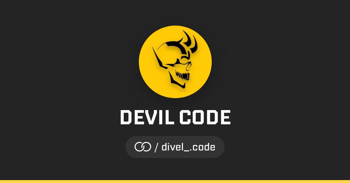DEVIL CODE (/divel_.code) · solo.to
