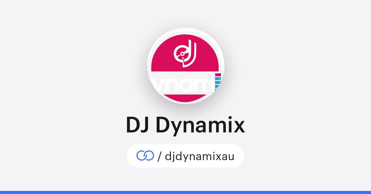 DJ Dynamix (/djdynamixau) · solo.to