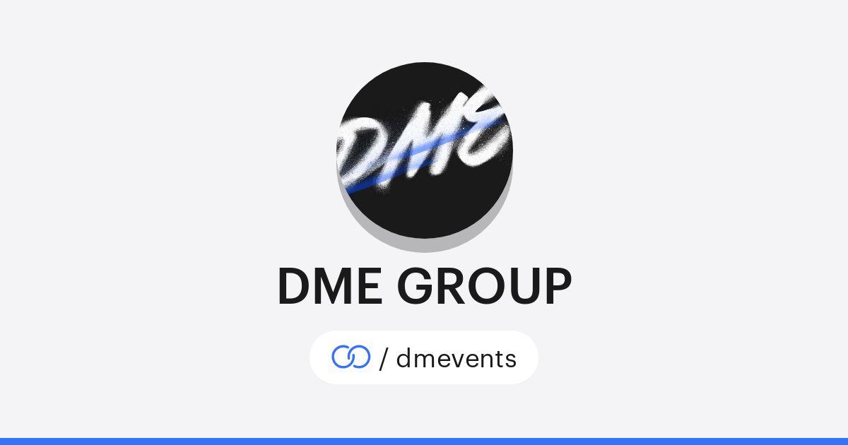 DME GROUP (/dmevents) · solo.to