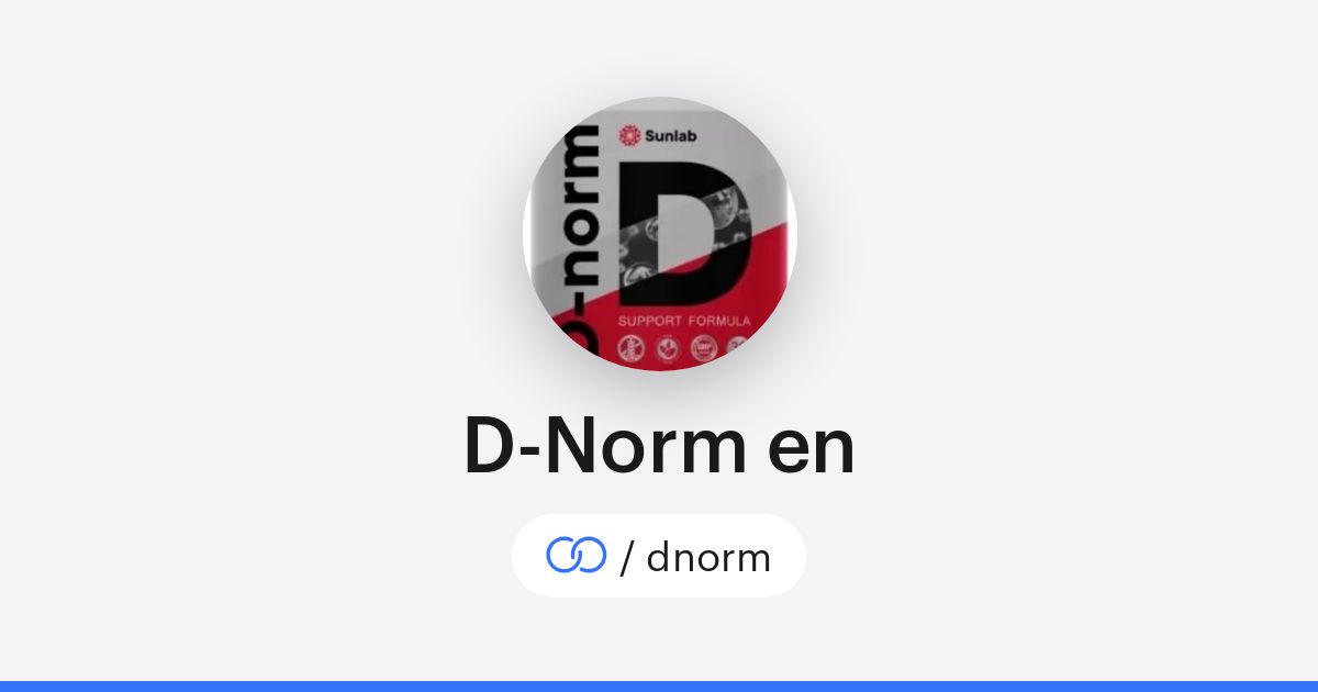 D-Norm en (/dnorm) · solo.to