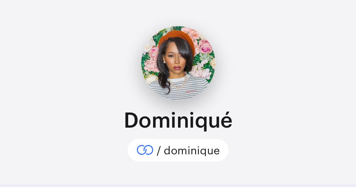 Dominiqué (/dominique) · solo.to