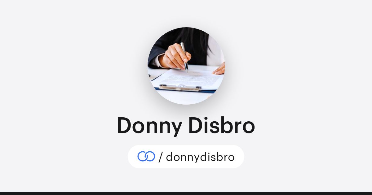 Donny Disbro (/donnydisbro) · solo.to