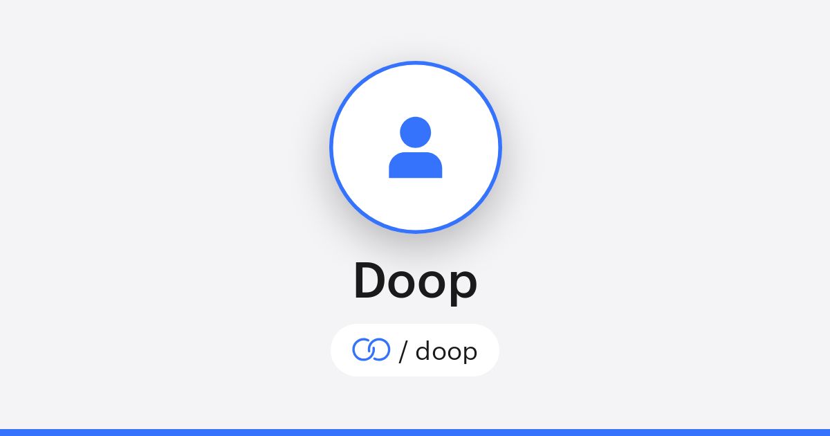 Doop (/doop) · solo.to