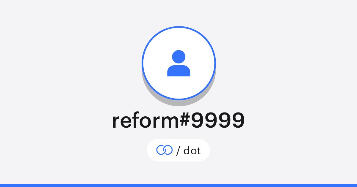 reform#9999 (/dot) · solo.to