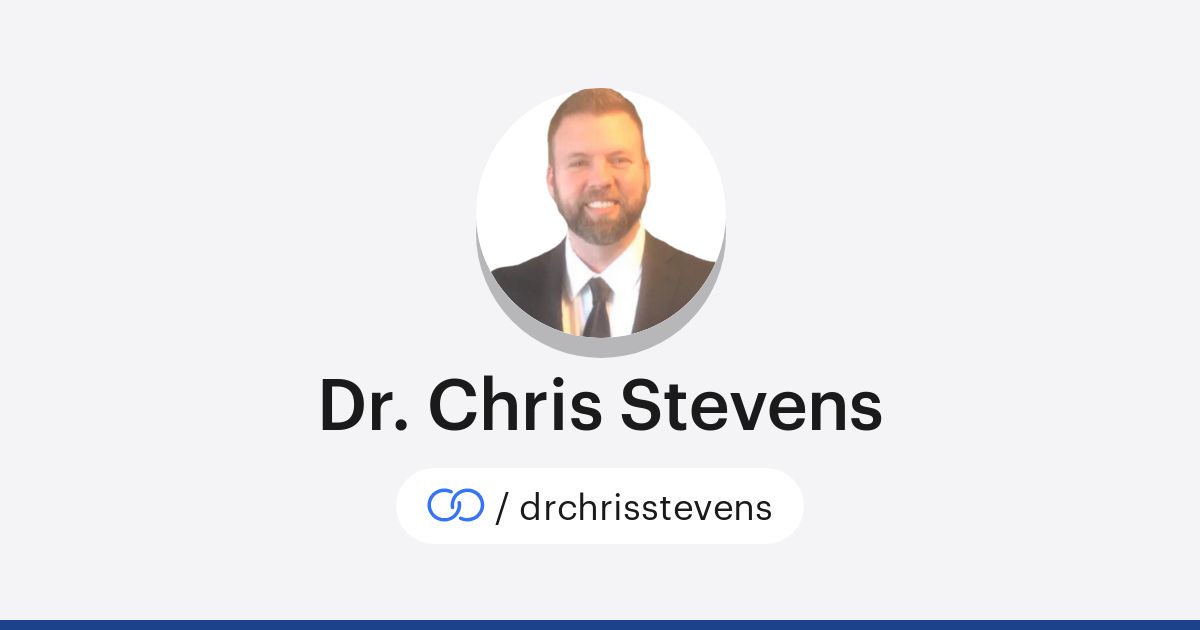 Dr. Chris Stevens (/drchrisstevens) · solo.to