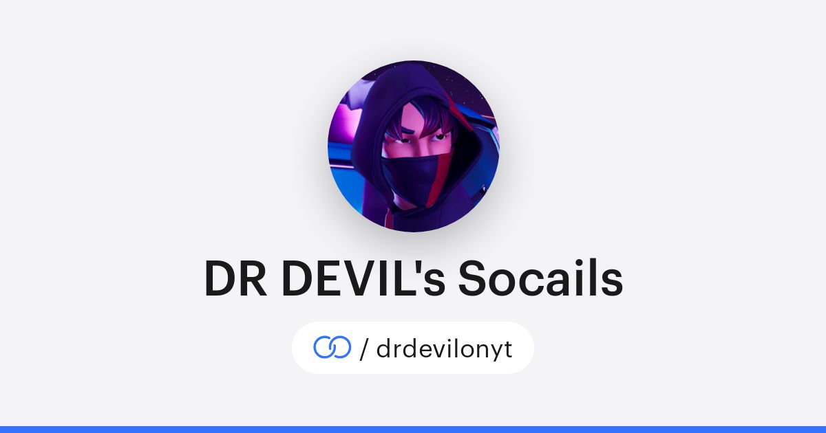 DR DEVIL's Socails (/drdevilonyt) · solo.to