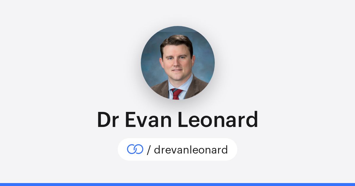 Dr Evan Leonard (/drevanleonard) · solo.to