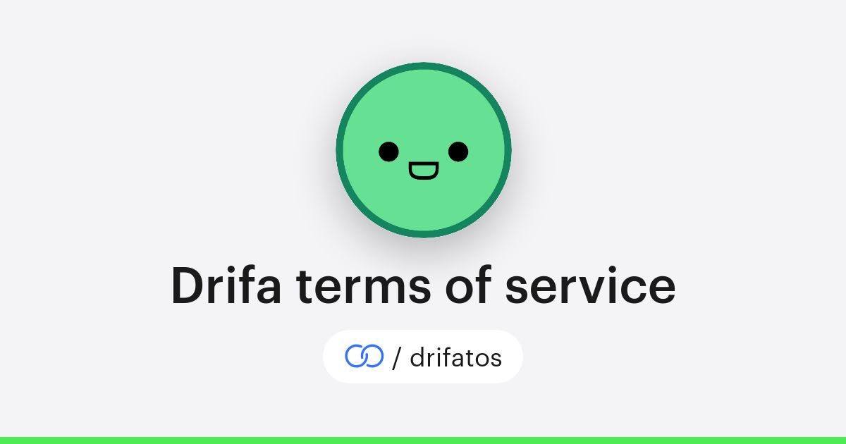 Drifa terms of service (/drifatos) · solo.to
