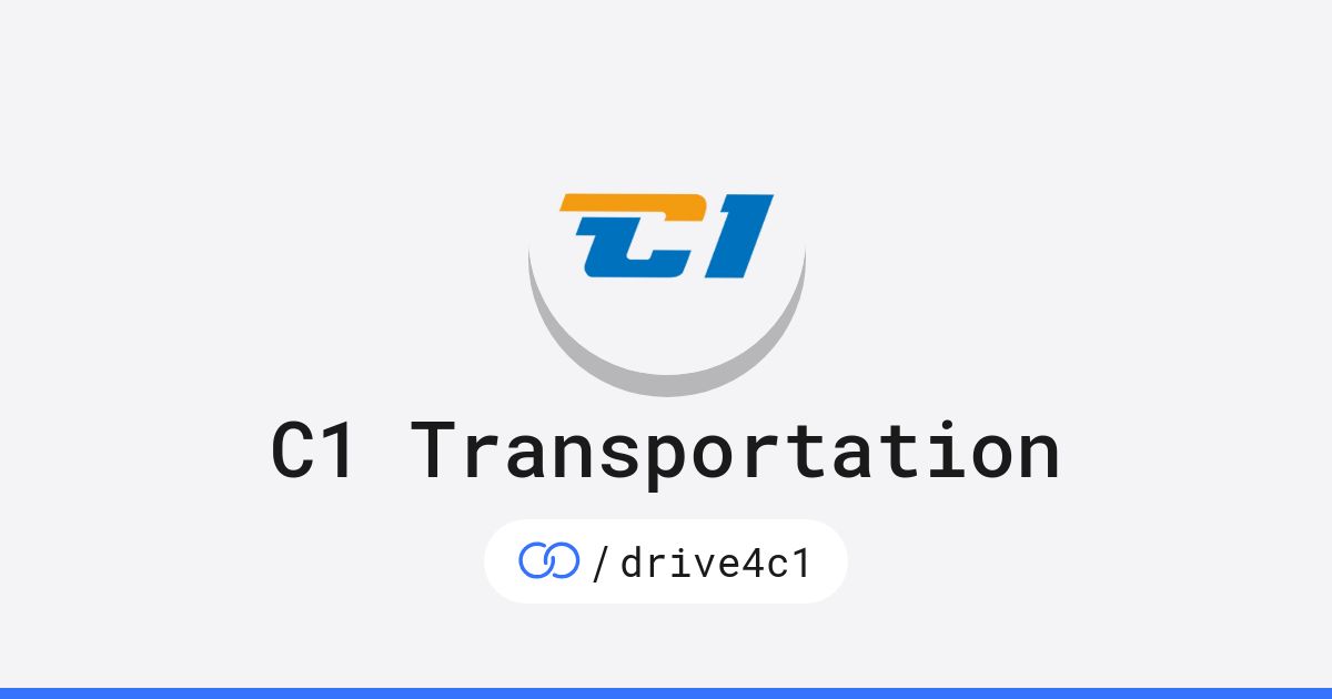 C1 Transportation (/drive4c1) · solo.to