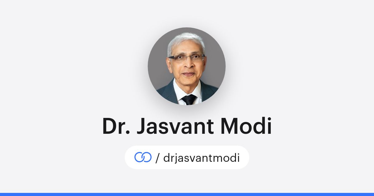 Dr. Jasvant Modi (/drjasvantmodi) · solo.to