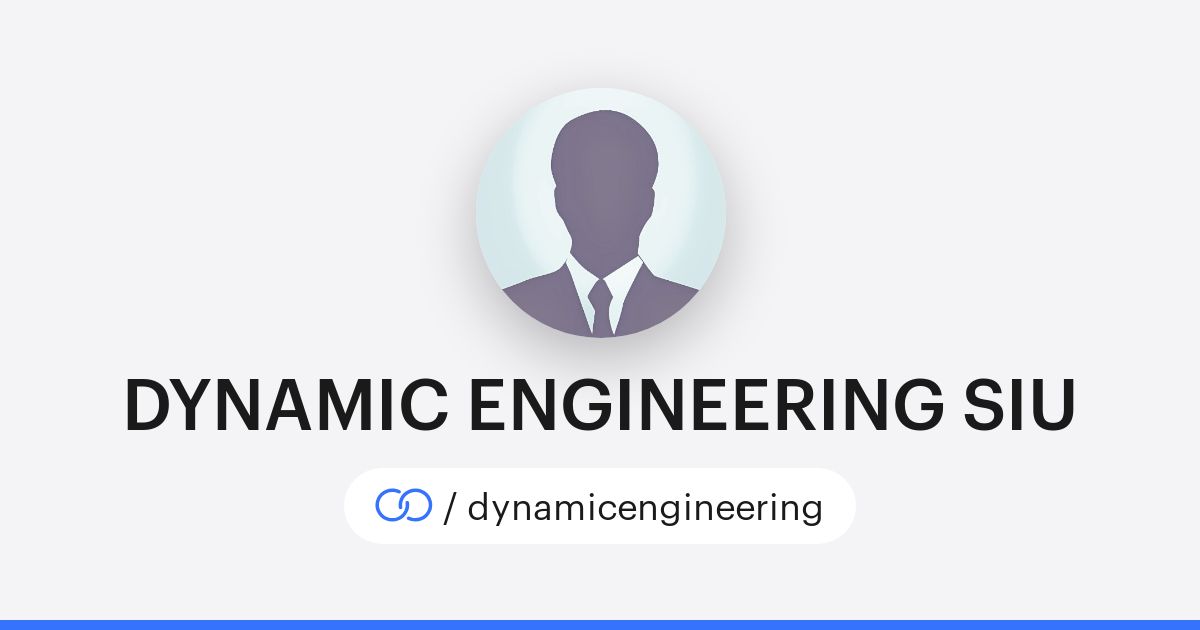 DYNAMIC ENGINEERING SIU (/dynamicengineering) · solo.to